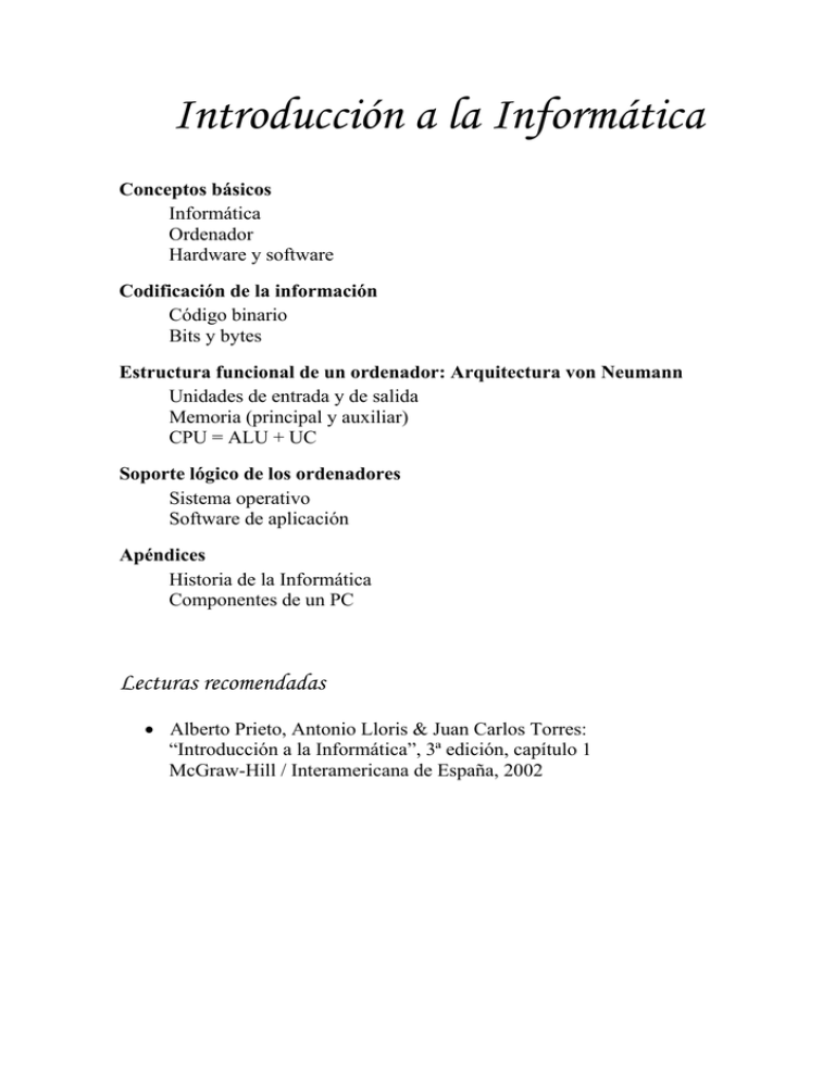 1 Introducción a la Informática