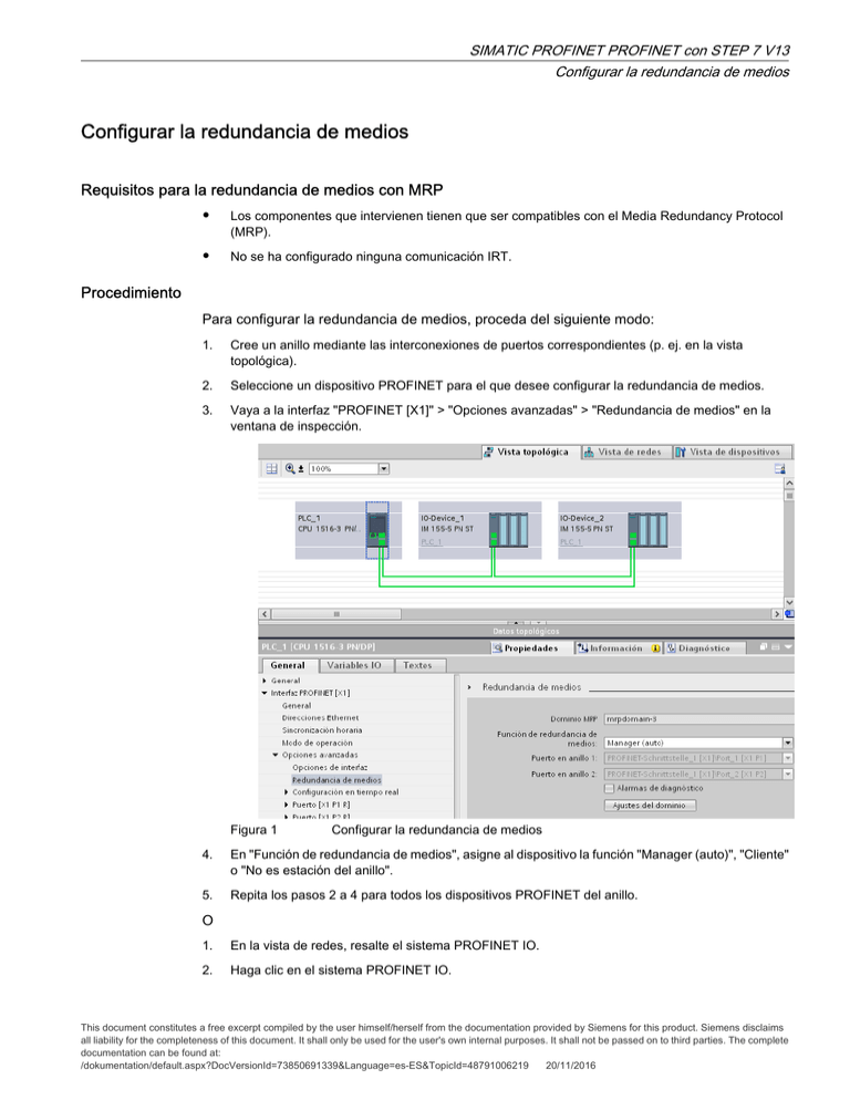 SIMATIC PROFINET PROFINET con STEP 7 V13