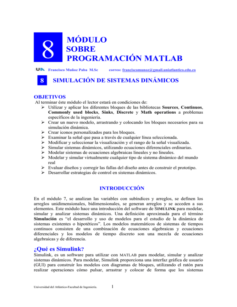 módulo sobre programación matlab