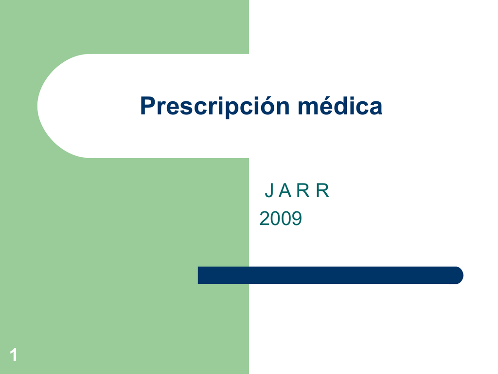 Prescripción médica