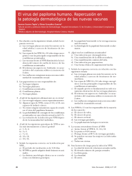 TRIPTICO INFORMATIVO: "Virus del Papiloma Humano"