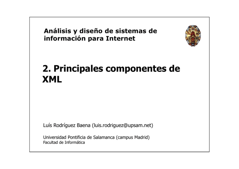 Documentos XML - Luís Rodríguez Baena