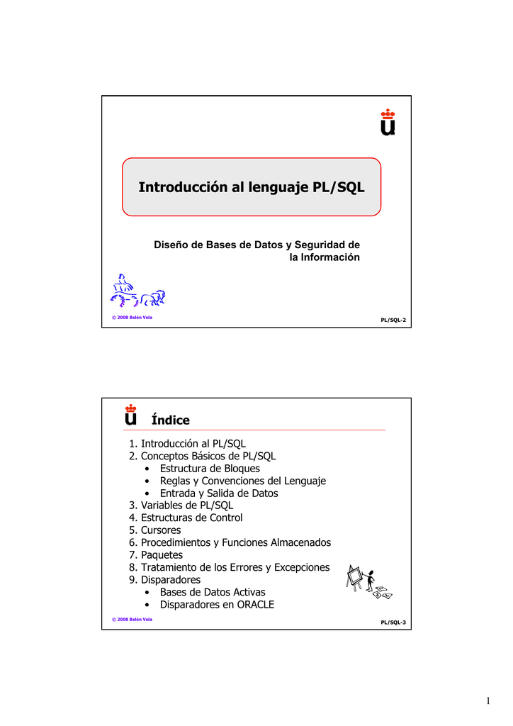 Introducción al lenguaje PL/SQL