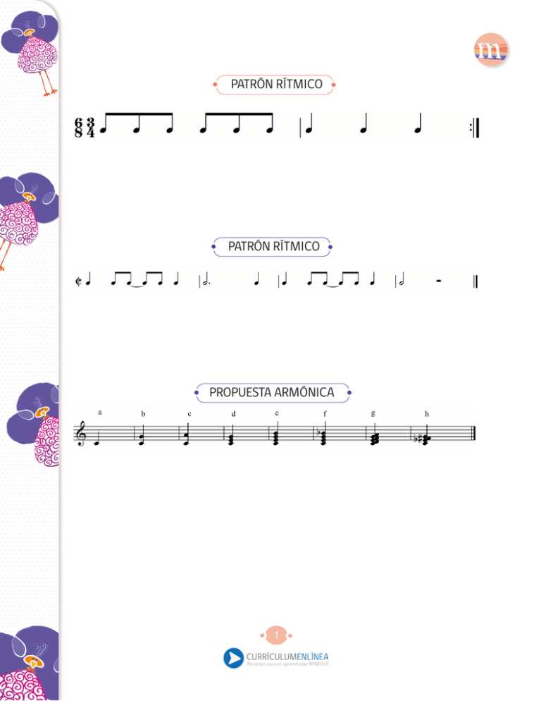 PATRÓN RÍTMICO PATRÓN RÍTMICO PROPUESTA ARMÓNICA