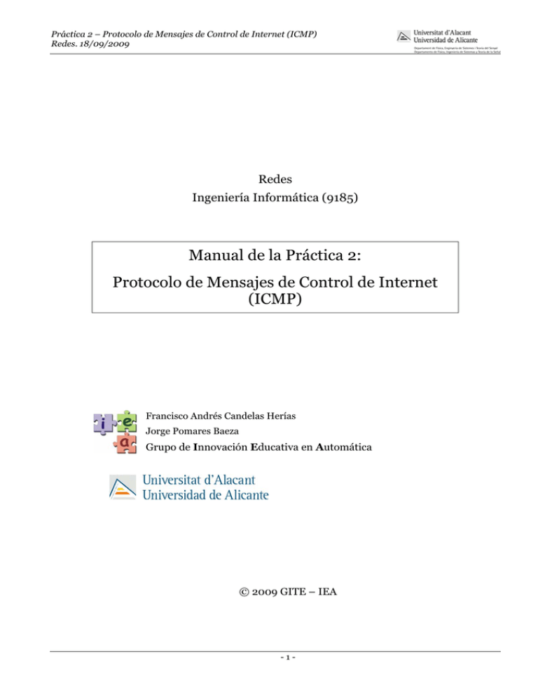 Protocolo de Mensajes de Control de Internet (ICMP)