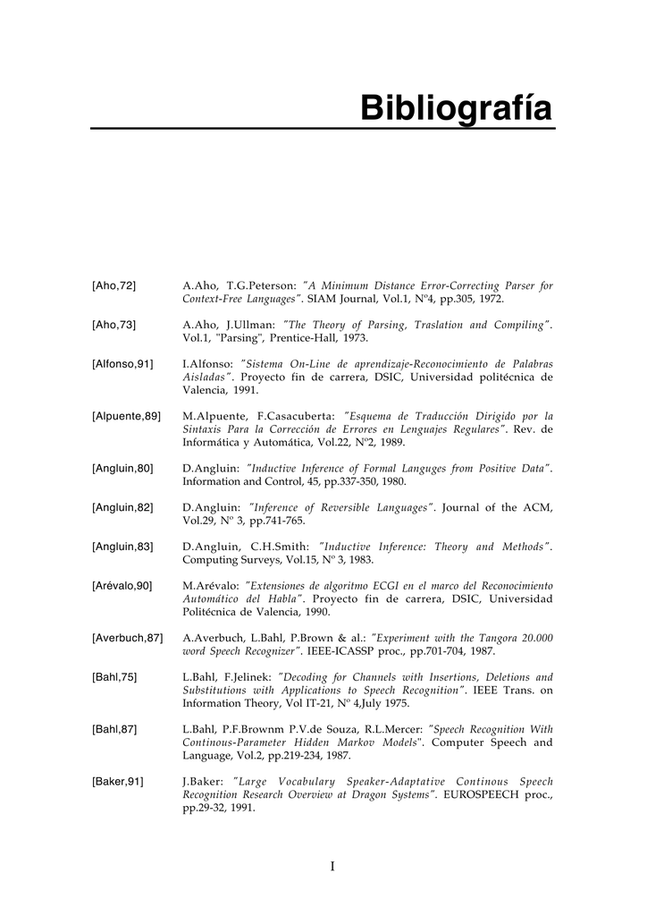 Bibliografía