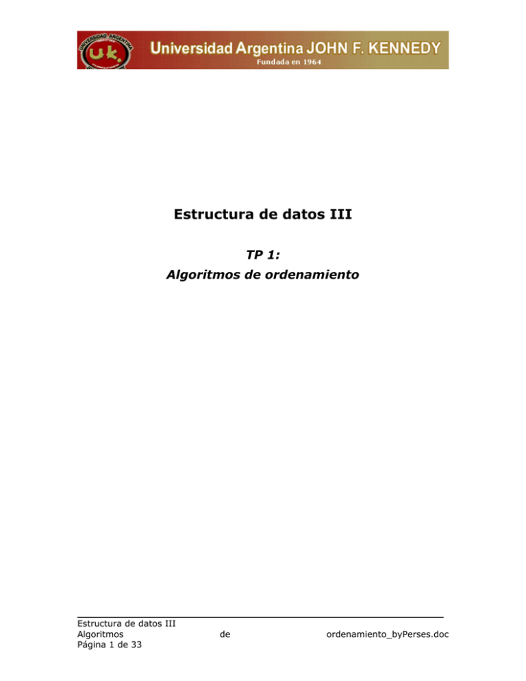 Estructura de datos III