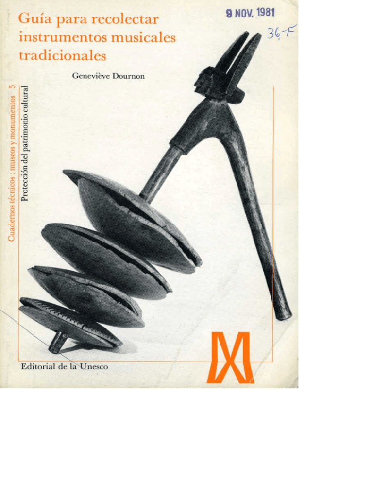 Guía para recolectar instrumentos musicales tradicionales