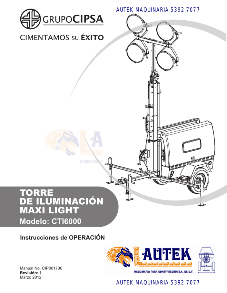 Manual de Operación Torre de Iluminación CTI6000