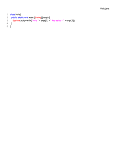 class Ejercicios5 { public static void main(String[] args)