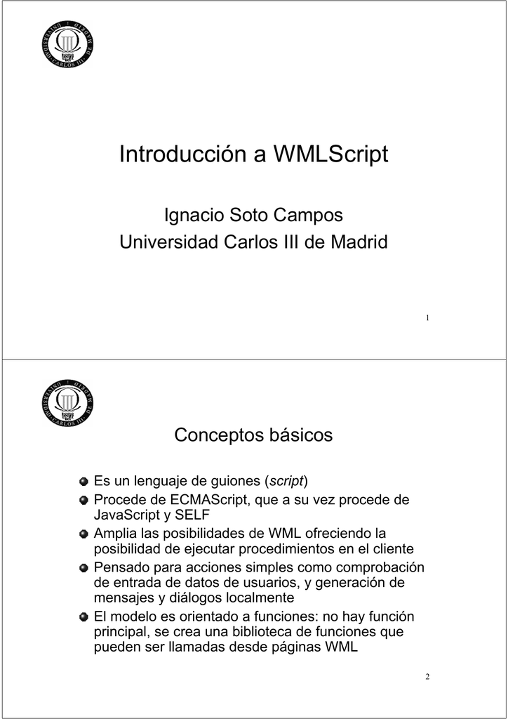 Introducción a WMLScript