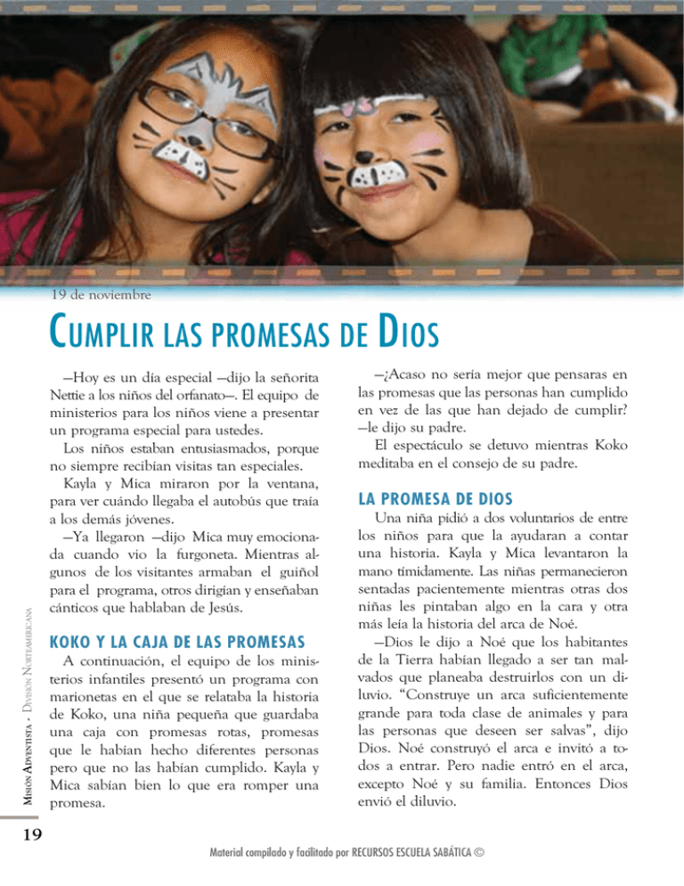 CUMPLIR LAS PROMESAS DE DIOS