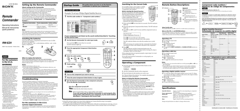 Remote Commander - Enabling Devices