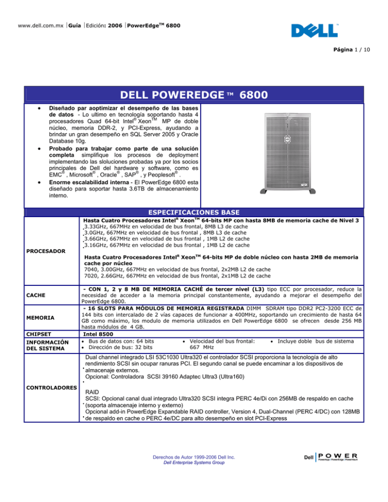 DELL POWEREDGE TM 6800