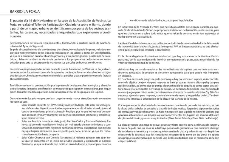 barrio la forja - Participa Sagunt barrio la forja - Participa Sagunt