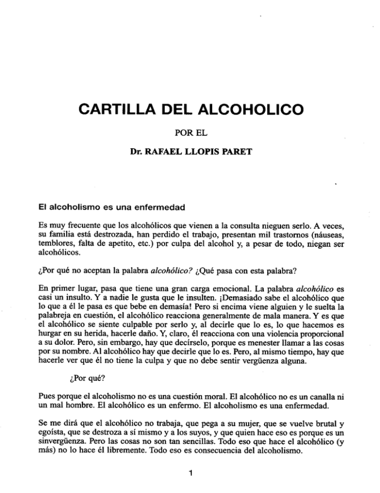 cartilla del alcoholico