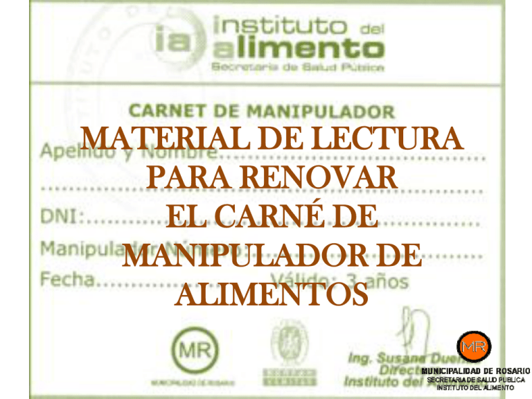 ¿Qué son los alimentos? Según el CAA (Código Alimentario
