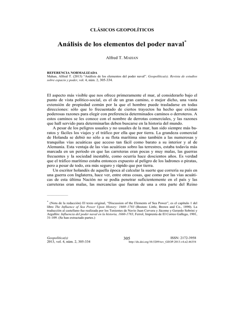 Análisis de los elementos del poder naval