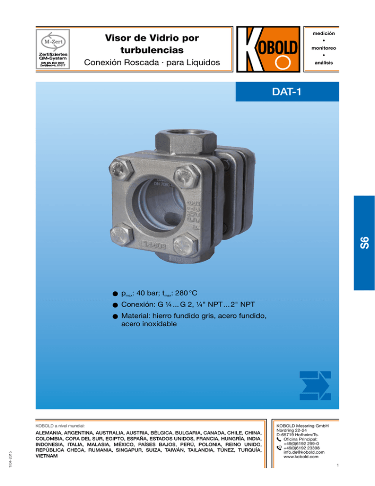 DAT-1 S6 - KOBOLD Messring GmbH