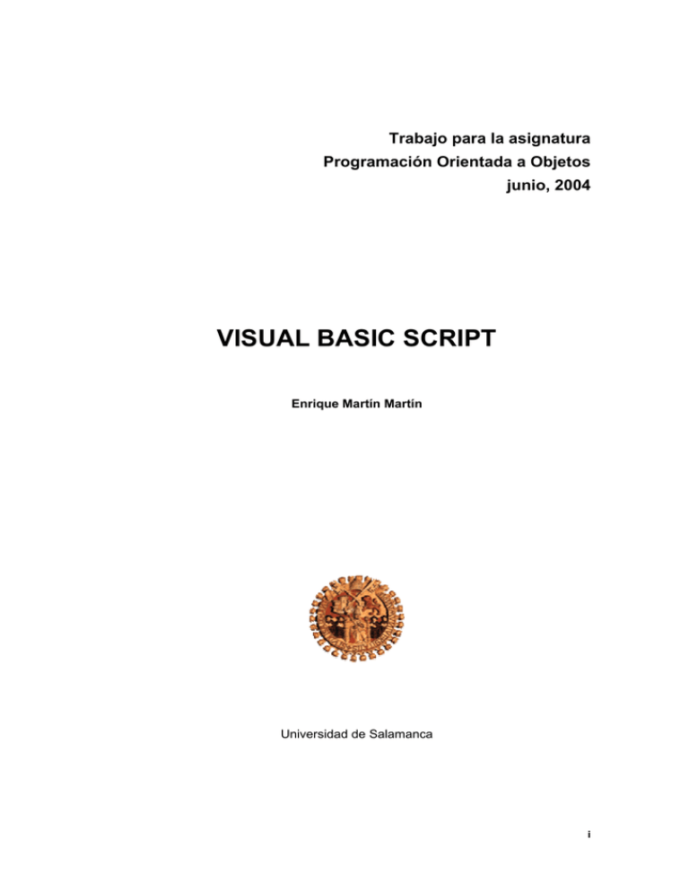 Visual Basic Script