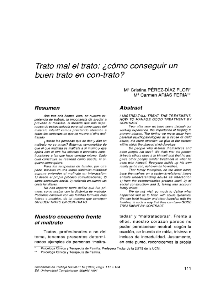 Trato mal el trato: ¿cómo conseguir un buen trato en con