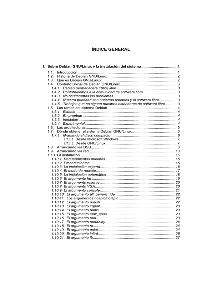 ÍNDICE GENERAL