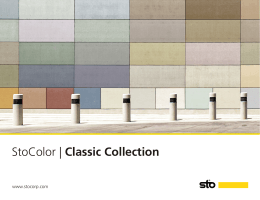 Sto´s Classic Color Collection StoColor System La Colección