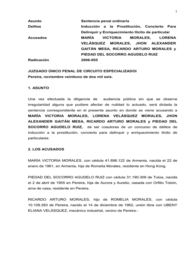 JUZGADO ÙNICO PENAL DE CIRCUITO ESPECIALIZADO JUZGADO ÙNICO PENAL DE CIRCUITO ESPECIALIZADO