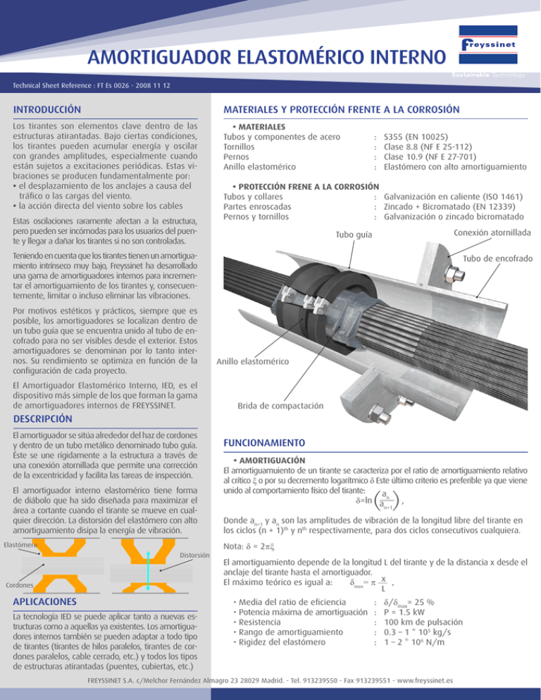 AMORTIGUADOR ELASTOMÉRICO INTERNO ( )an