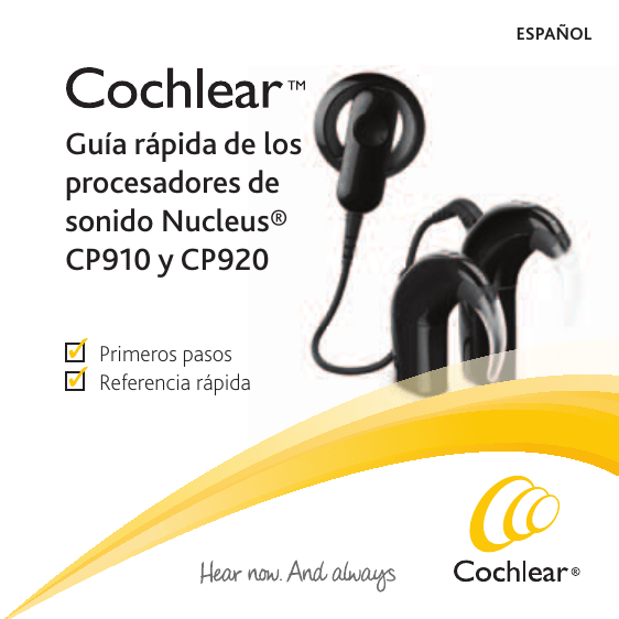 Guía rápida de los procesadores de sonido Nucleus® CP910 y CP920