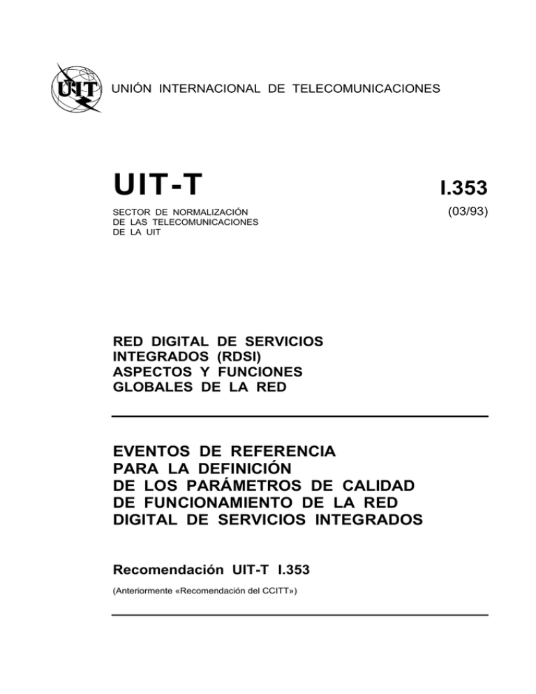 RECOMENDACIONES DEL CCITT