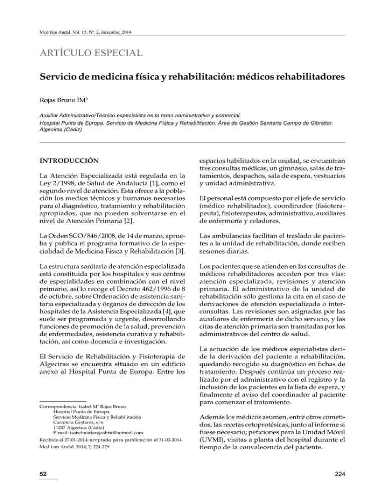 médicos rehabilitadores