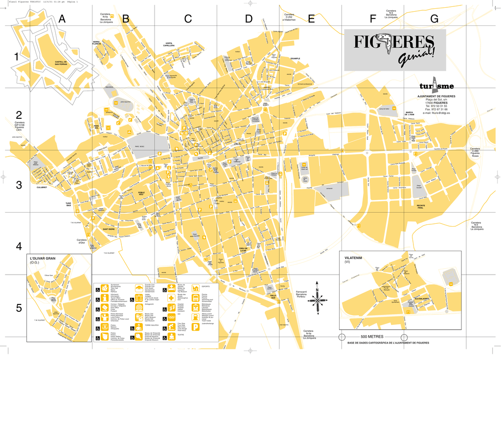 Plànol de Figueres