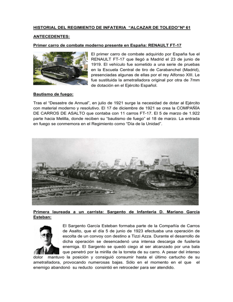 historial gráfico - Ejército de tierra