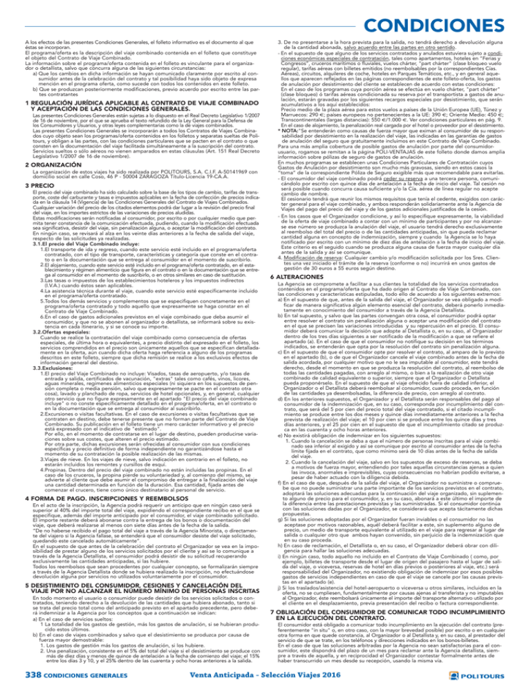 Condiciones Generales