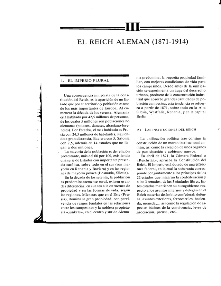 el reich aleman (1871-1914)