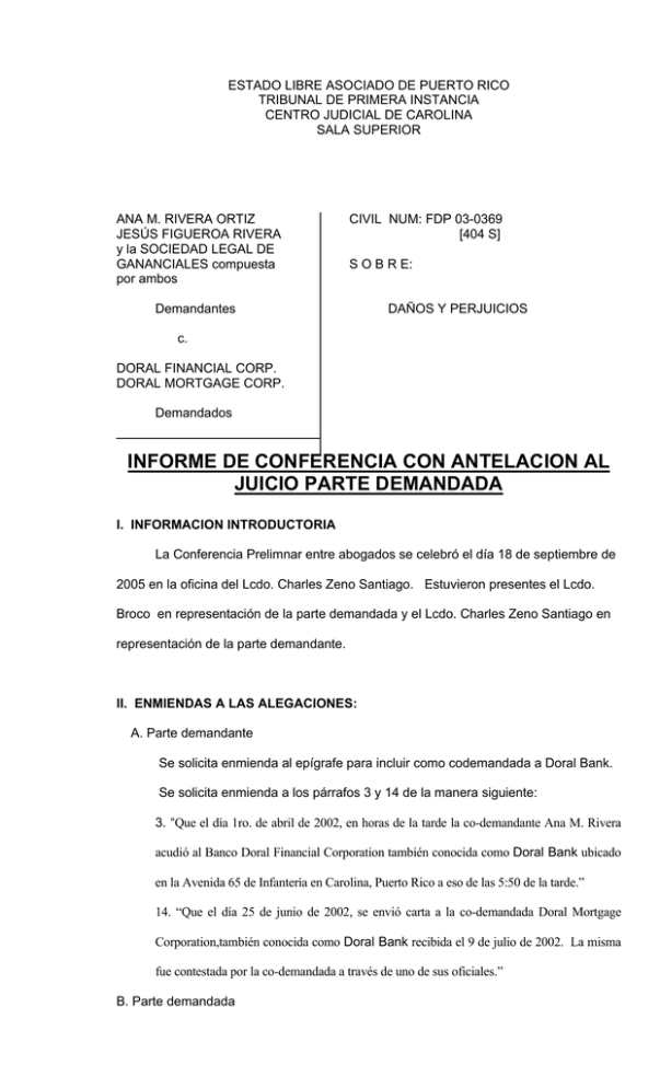 ESTADO LIBRE ASOCIADO DE PUERTO RICO
