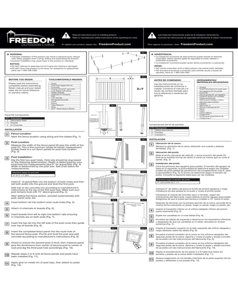 Fence Location: Mark the fence location using string and line stakes