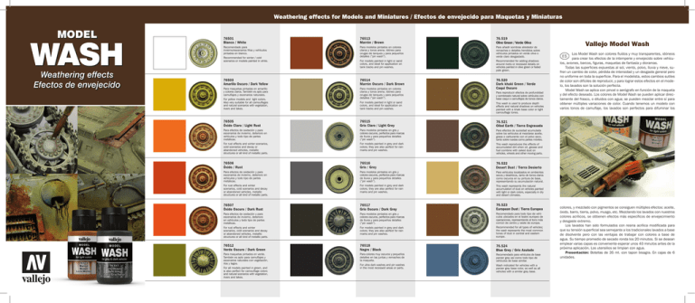 Model Wash - Acrylicos Vallejo