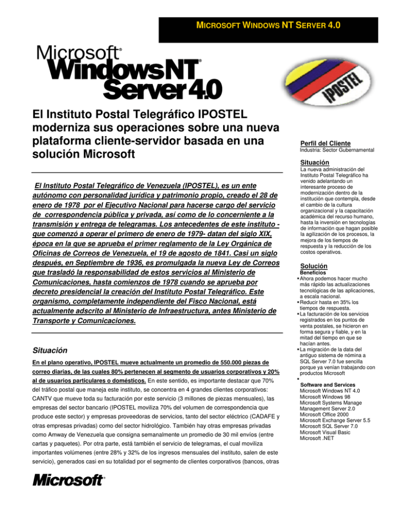 El Instituto Postal Telegráfico IPOSTEL moderniza sus