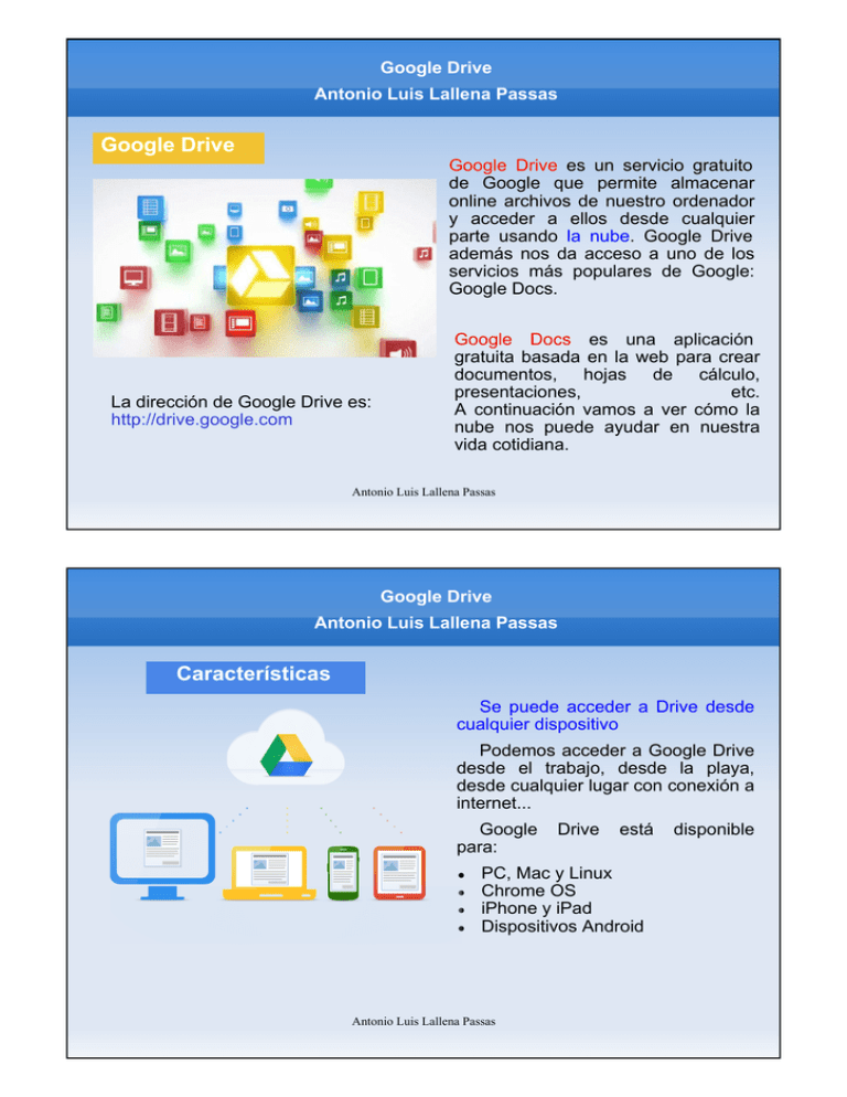 Google Drive Características