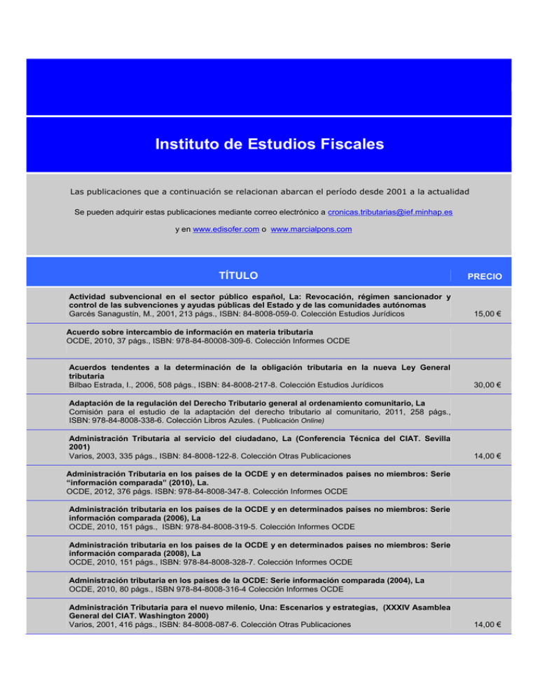Instituto de Estudios Fiscales