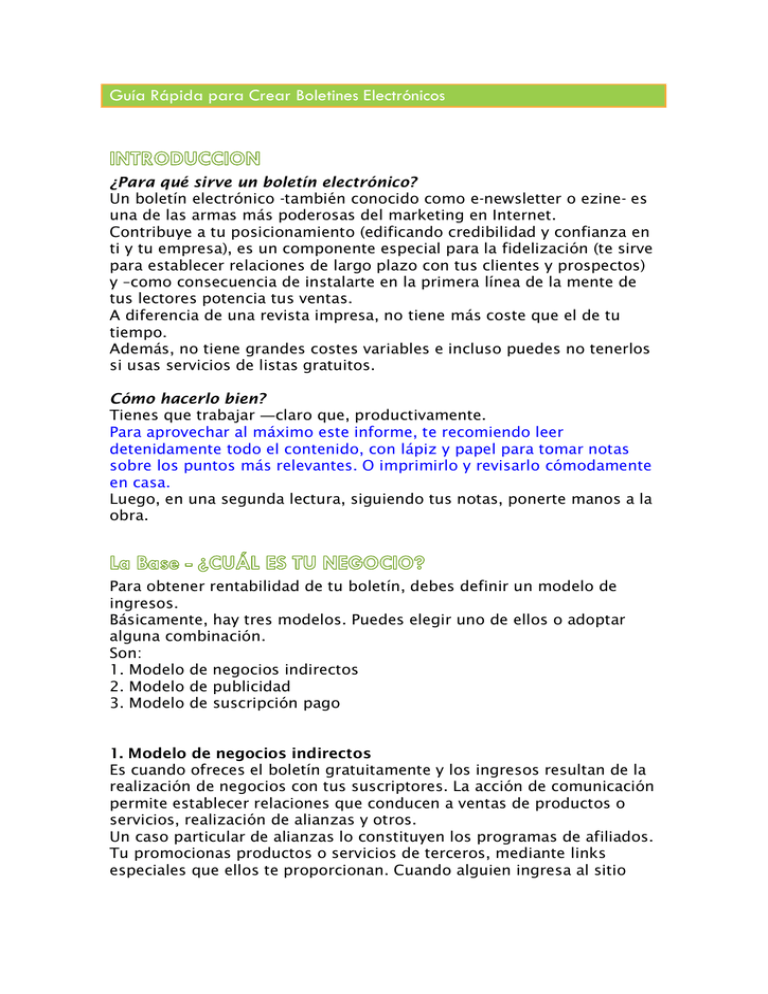 Guía Rápida para Crear Boletines Electrónicos