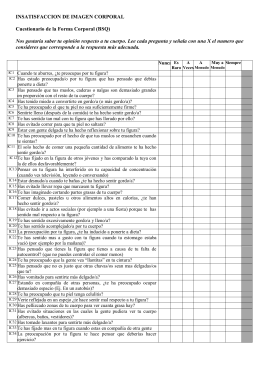 Body Shape Questionnaire (BSQ