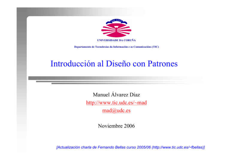 Introducción al Diseño con Patrones