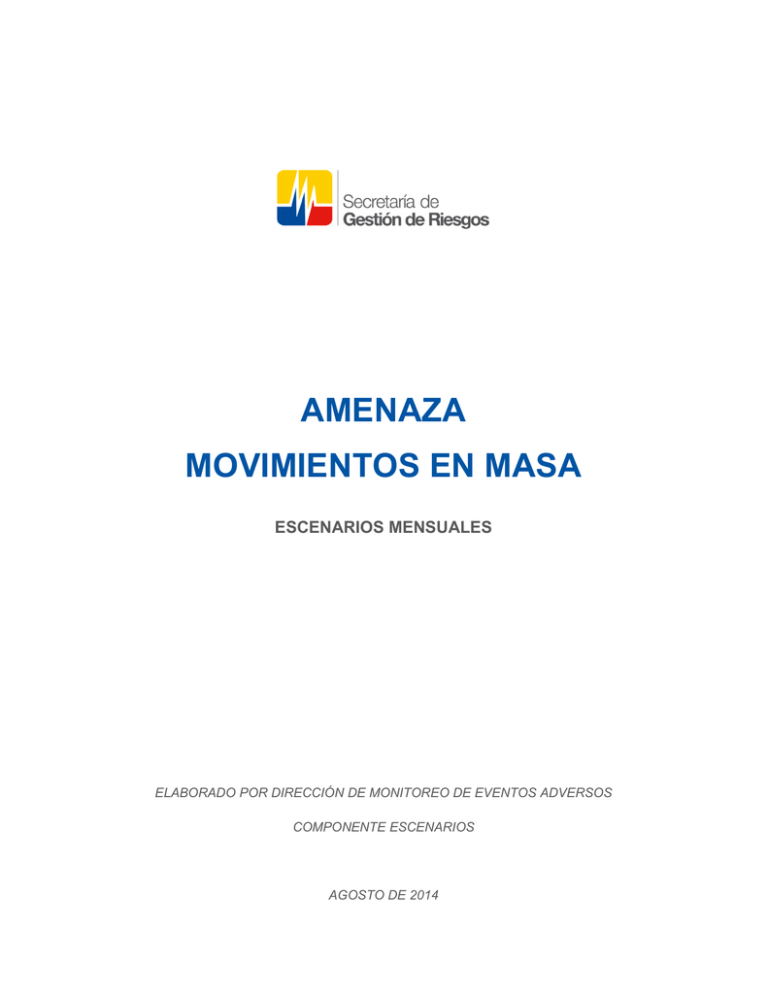 AMENAZA MOVIMIENTOS EN MASA