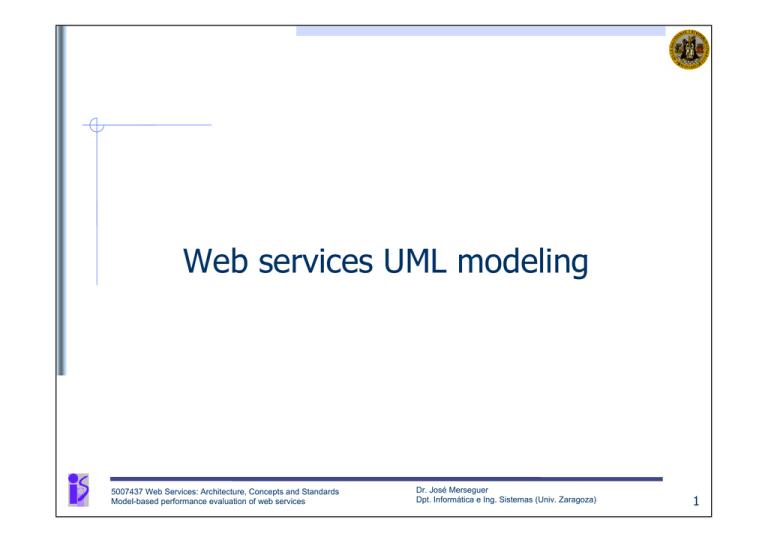 Web services UML modeling