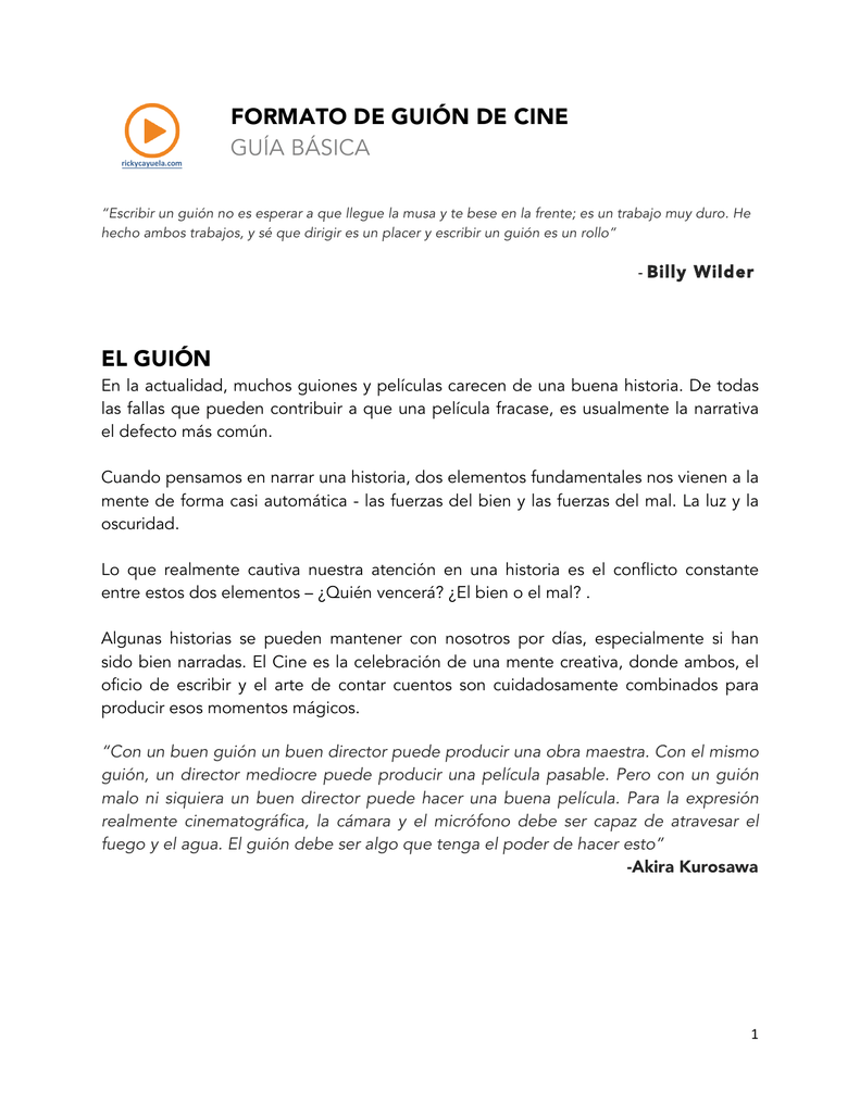 Guia Basica - Formato de Guion