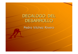 “Decálogo del desarrollo” de Octavio Mavila Medina
