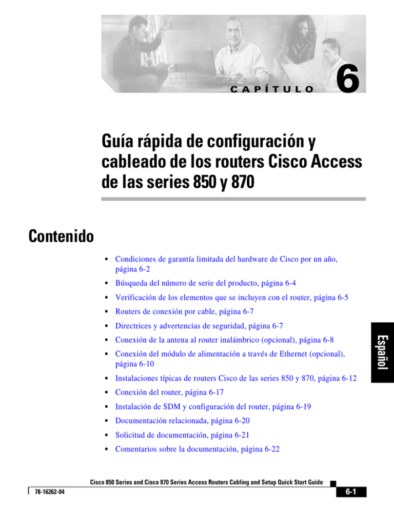6 Guía rápida de configuración y cableado de los routers Cisco